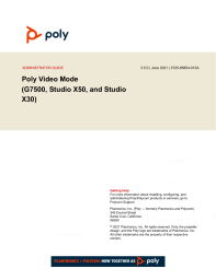 Poly Studio X30 - Setup Sheet, Reference guide, Reference manual