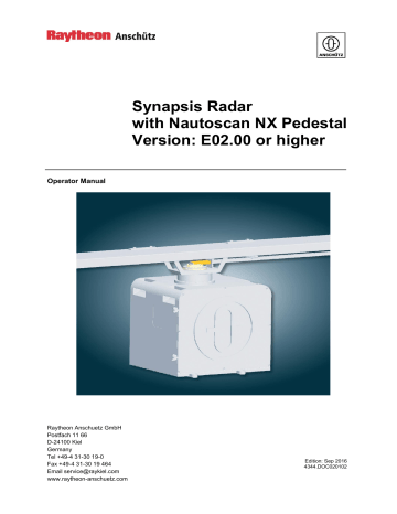 Raytheon Synapsis Radar 02.00 or higher Operator Manual | Manualzz