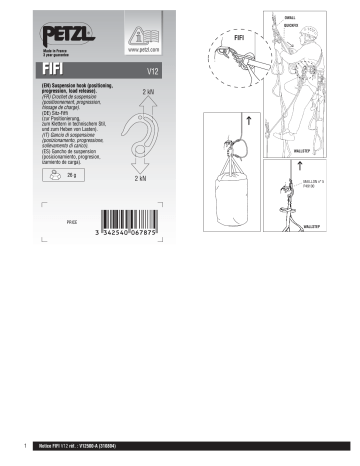 Petzl FIFI Manual de usuario | Manualzz
