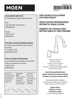 Moen 7590ORB - Owner's manual, Product information, Specification, User ...