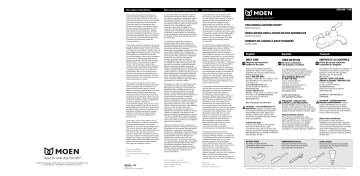 Moen 84666 Caldwell Chrome two-handle low arc bathroom faucet Owner's Manual | Manualzz