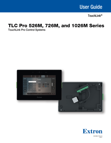 Extron TLC Pro 726M User Guide | Manualzz