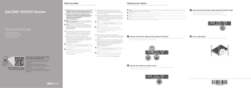Dell EMC Storage NX3240 storage Guide de démarrage rapide | Manualzz