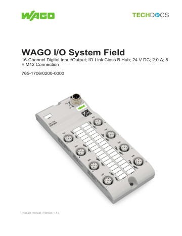WAGO 16-Channel Digital Input/Output Manual | Manualzz