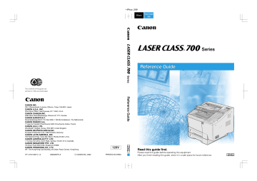 Canon 700 All in One Printer User manual | Manualzz