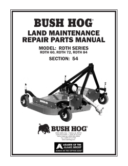 Bush Hog RDTH 84 - User manual | manualzz.com