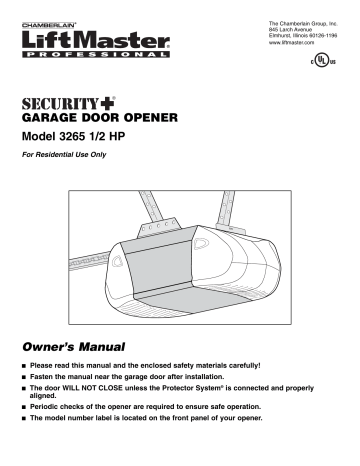 To add or reprogram a hand-held remote control. Chamberlain 3255-2 1/2 ...