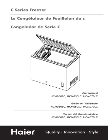 Haier HCM050EC Freezer User manual | Manualzz