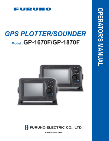 Furuno GP-1870F Marine GPS System User manual | Manualzz