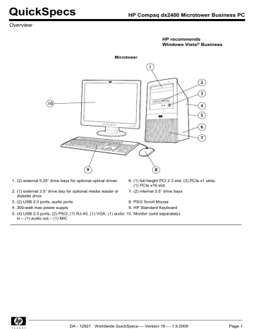 HP (Hewlett-Packard) dx2400 Laptop User manual | Manualzz