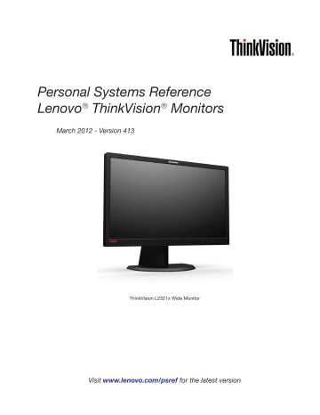 Lenovo L2321x Computer Monitor User manual | Manualzz