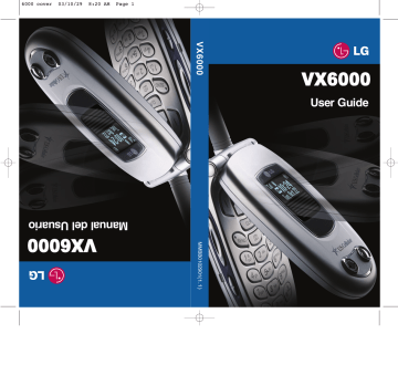 LG Electronics VX6000 Cell Phone User manual | Manualzz