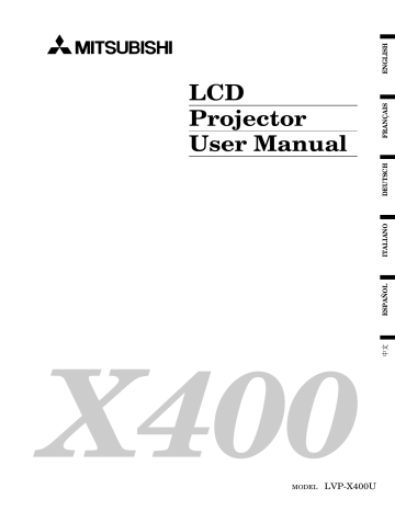 Basic connections. Mitsubishi LVP-X400U | Manualzz
