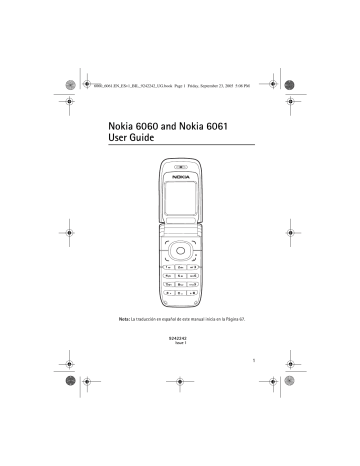 Nokia 6061 Cell Phone User manual | Manualzz