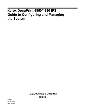 Xerox 4890 Printer User manual | Manualzz