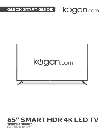 Kogan 65 inch Smart HDR 4K LED Tv User Guide | Manualzz