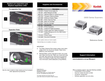Kodak i3000 Series Scanners User Guide | Manualzz