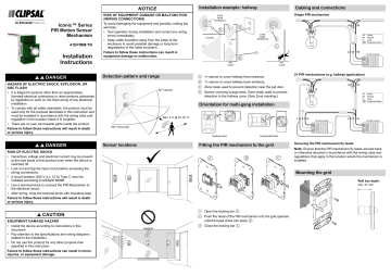CLIPSAL Iconic Series PIR Motion Sensor Mechanism Instruction manual ...
