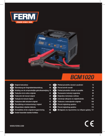 Ferm Battery Charger BCM1020 Instruction manual | Manualzz