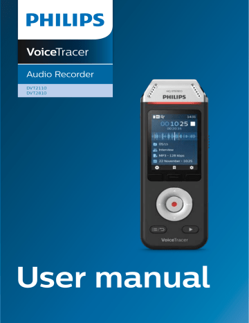 Philips Voice Tracer Audio Recorder User Manual | Manualzz