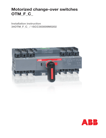 ABB Change-over switches Installation Guide | Manualzz