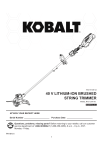 Kobalt 40v Trimmer Parts List