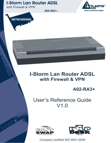 Atlantis A02-RA3+ Reference guide | Manualzz