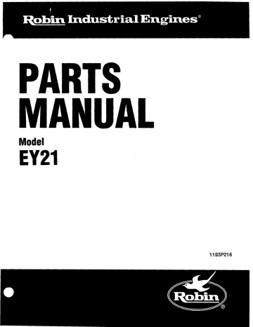Subaru EY21 Engine Parts Manual | Manualzz