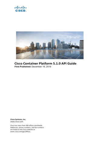Cisco Container Platform Guide | Manualzz