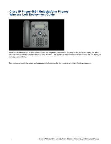 Cisco IP Phone 6861 Guide | Manualzz