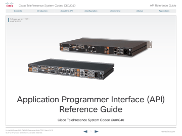 Cisco TelePresence Codec C60 Reference guide | Manualzz
