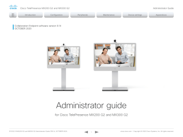 Cisco TelePresence MX300 G2 Guide | Manualzz