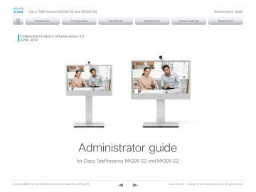 Cisco TelePresence MX200 G2 Guide | Manualzz