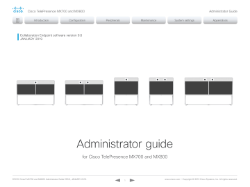 Cisco TelePresence MX800 Guide | Manualzz