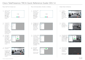 Cisco TelePresence SX80 Codec Quick Reference Guide | Manualzz