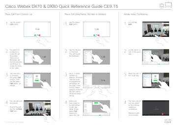 Cisco Webex DX80 Quick Reference Guide | Manualzz