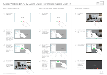 Cisco Webex DX80 Quick Reference Guide | Manualzz