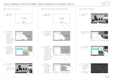 Cisco Webex DX80 Quick Reference Guide | Manualzz