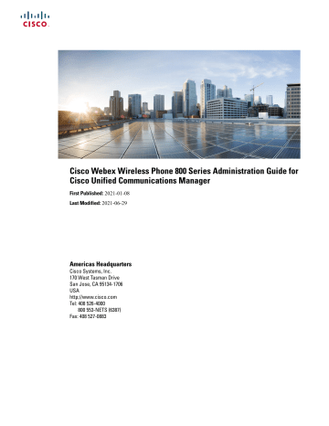 Cisco Webex Wireless Phone 860 Guide | Manualzz