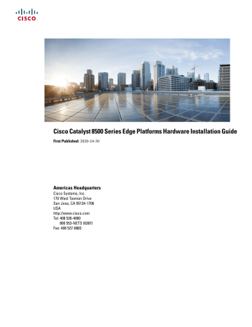 Cisco Catalyst 8500 Series Edge Platforms Installation Guide | Manualzz