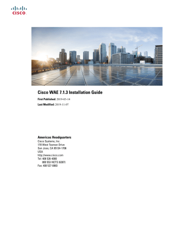 Cisco WAE Suite Installation Guide | Manualzz
