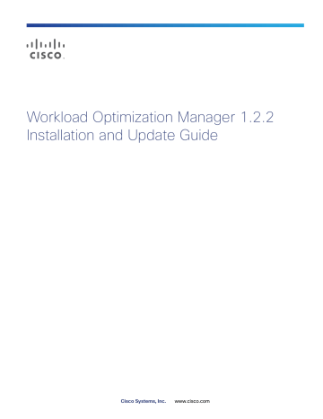 Cisco Workload Optimization Manager 1.2 Installation Guide | Manualzz