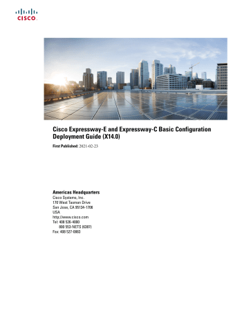 Cisco Expressway Series Guide | Manualzz
