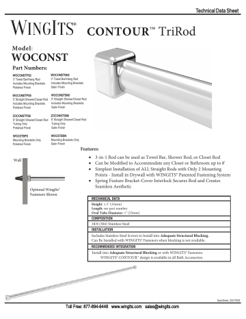 WingIts WOCONST CONTOUR™ TriRod 3-in-1 Rod: Versatile and Easy ...