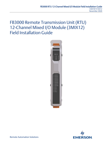 Remote Automation Solutions FB3000 Remote Transmission Unit (RTU) 12 ...