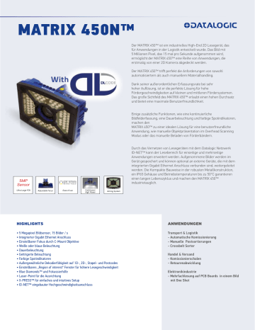 Datalogic DL.CODE™ Software & Tool Datenblatt | Manualzz