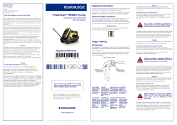 Datalogic PowerScan PD9531 - Reference guide, Owner's manual, User guide