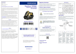 Datalogic PowerScan PD9531 - Reference guide, Owner's manual, User guide