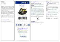 Datalogic PowerScan PM9500-DPM Evo - Data Sheet, Owner's manual, User ...