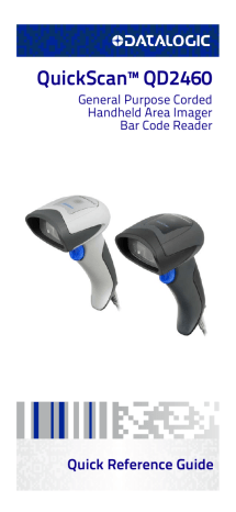 Datalogic QuickScan I QD2400 Quick Reference Guide | Manualzz